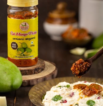 Homemade Cut Mango Pickle | Tangy South Indian Condiment | Iyer's Recipe